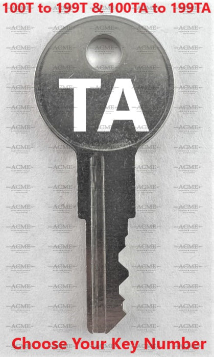 Hafele Compx Timberline 100T to 199T & 100TA to 199TA Replacement Key ...
