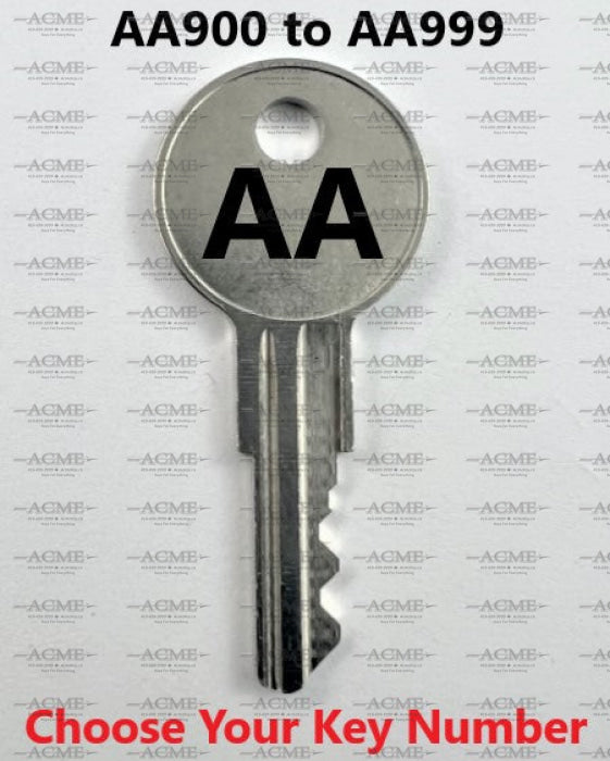 Allsteel AA900 to AA999 Office Furniture Replacement Key | AcmeKey.ca ...