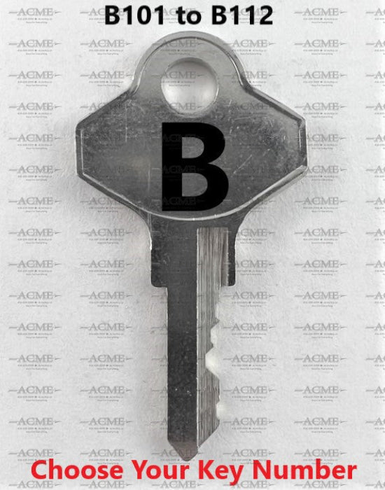 Cole Taylor B101 to B112 Office Furniture Replacement Key | AcmeKey.ca ...