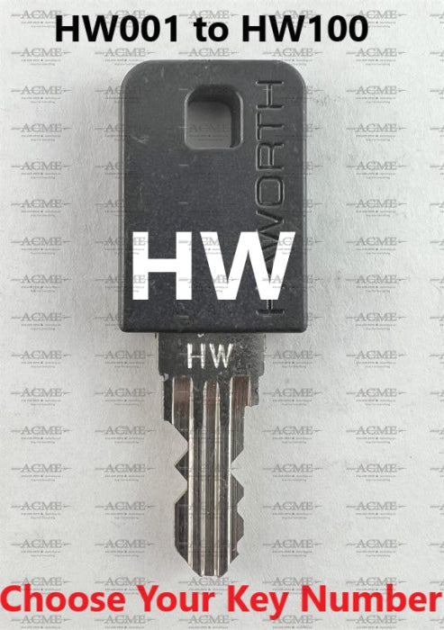 Haworth HW001 to HW100 Office Furniture Replacement Key – Acme Lock ...