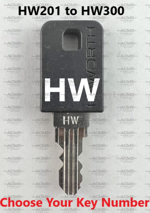 Haworth HW201 to HW300 Office Furniture Replacement Key – Acme Lock ...