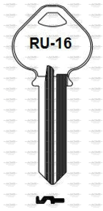 Ilco RU16 A1011P Box of 50 Key Blanks for Russwin Locks | AcmeKey.ca U ...